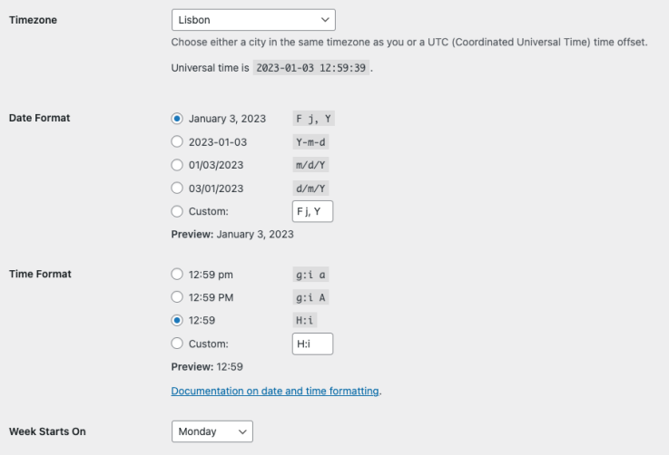 WordPress Date Format: How to Change Date and Time - Ricardo Arrigoni